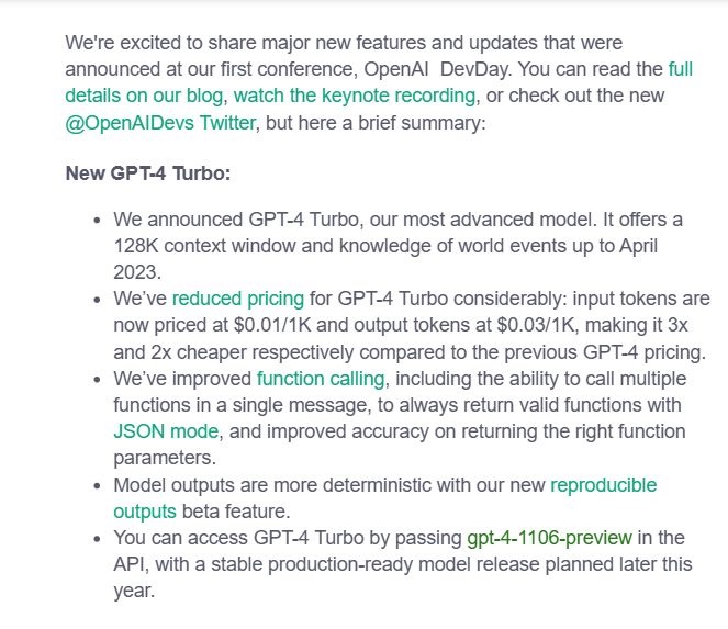 OpenAI Introduces GPT-4 Turbo: Larger Memory, Lower Cost, New Knowledge ... OpenAI Introduces GPT-4 Turbo: Larger Memory, Lower Cost, New Knowledge ...